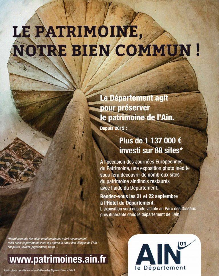 4ème de couverture du magazine du département de l’Ain – Château des ...